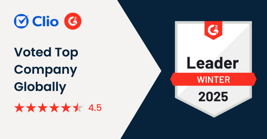 Clio Takes the Spotlight at #3 on G2’s Top Companies by G2 Score - Clio ...