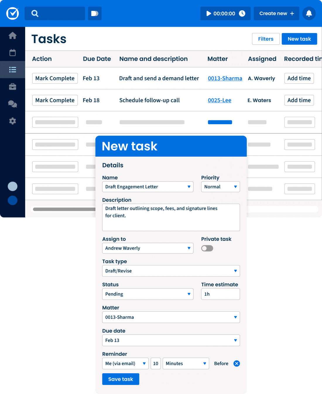 Legal Task Management Software for Canadian Law Firms | Clio
