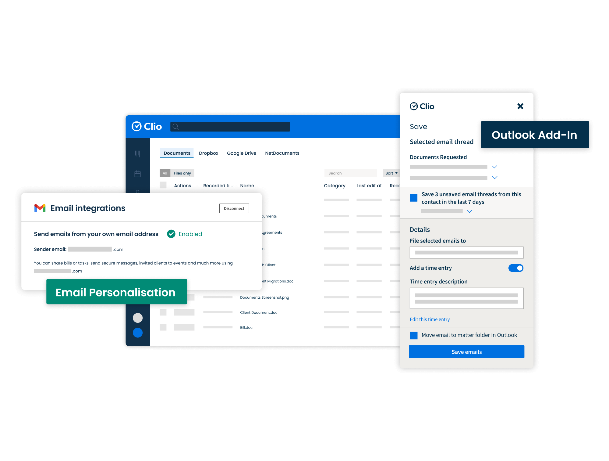 Innovative, Efficiency-Boosting Features in Clio: Outlook Add-in, UK ...