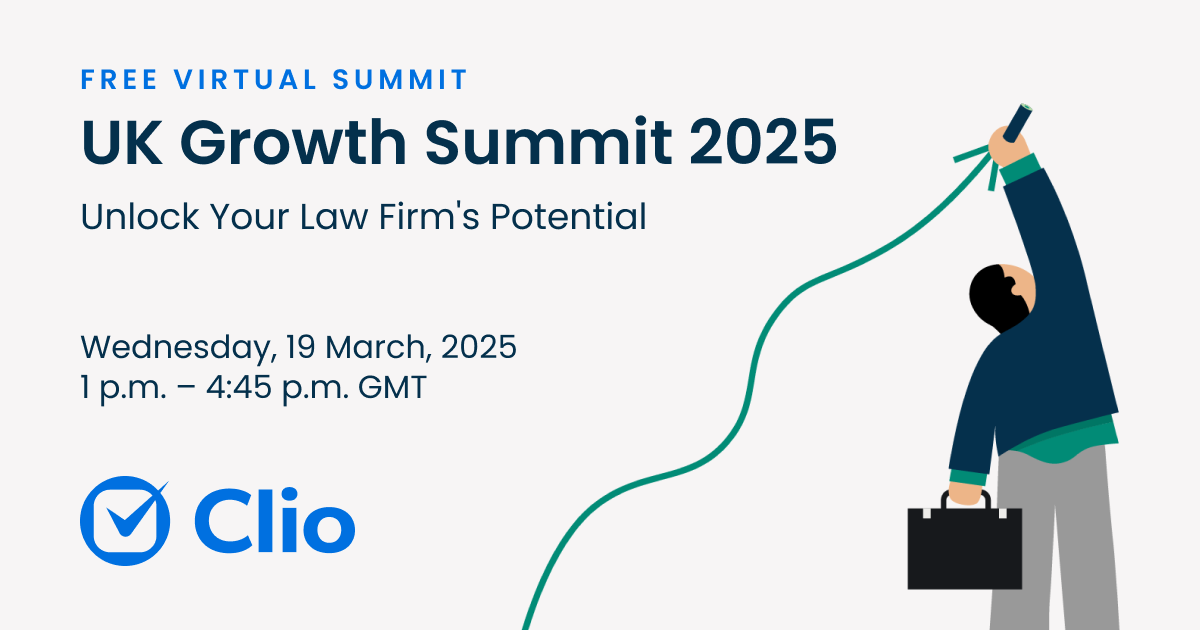 UK Growth Summit 2025: Unlock Your Law Firm's Potential | Clio UK