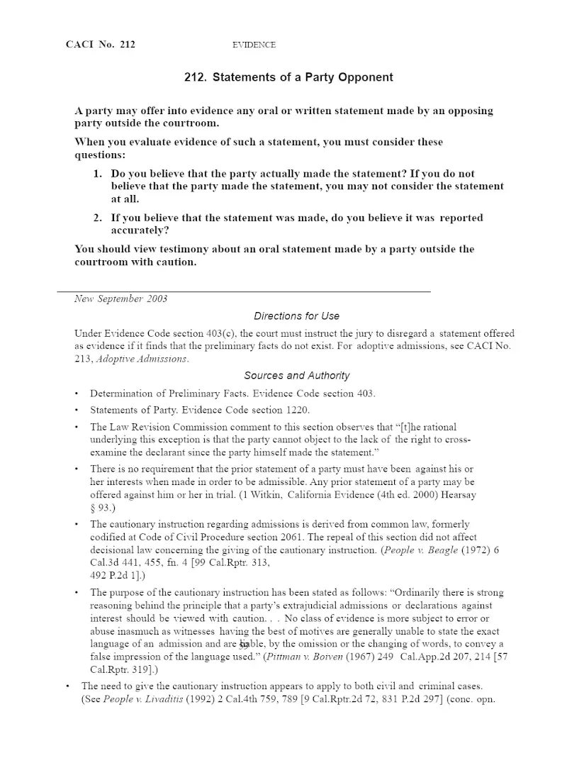 Statements of a Party Opponent | Clio