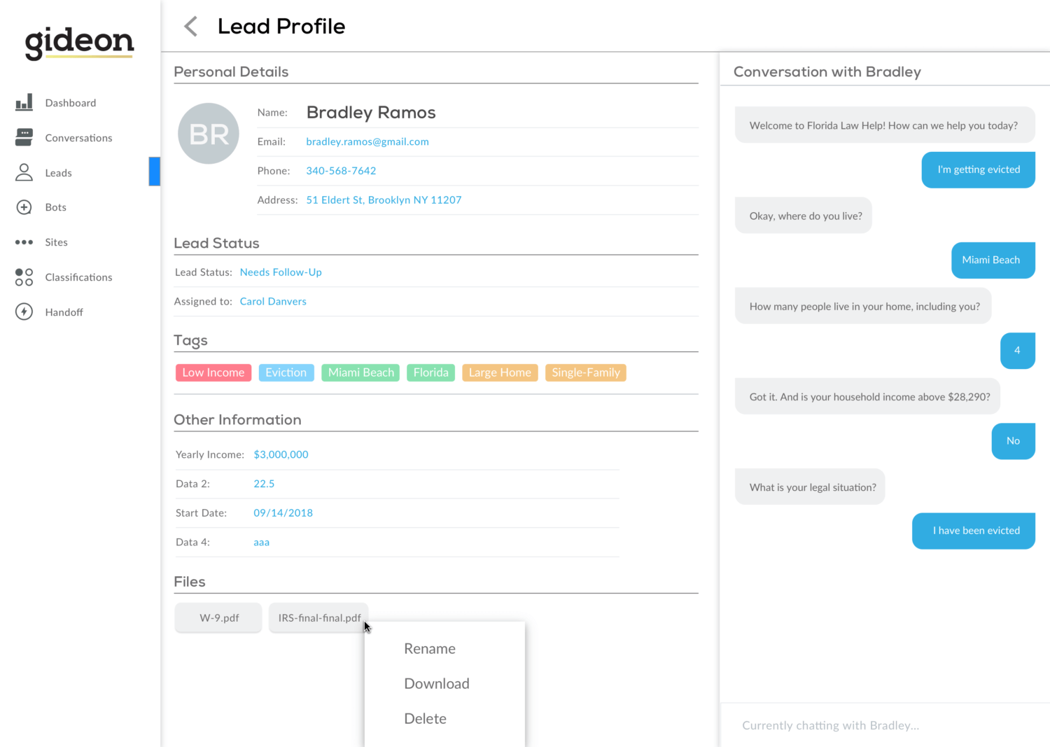 Clio and Gideon Integration | Clio