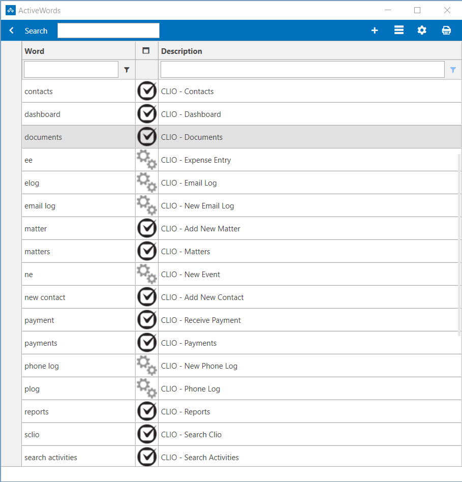 ActiveWords for Clio Integration for Clio | Clio