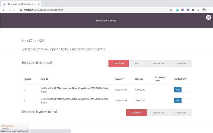 Mailform Integration for Clio | Clio
