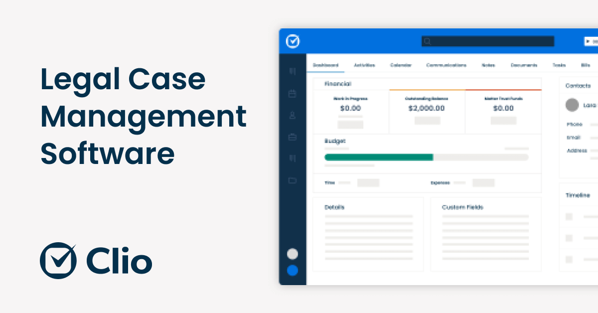 Legal Case Management Software For Attorneys Law Firms Clio
