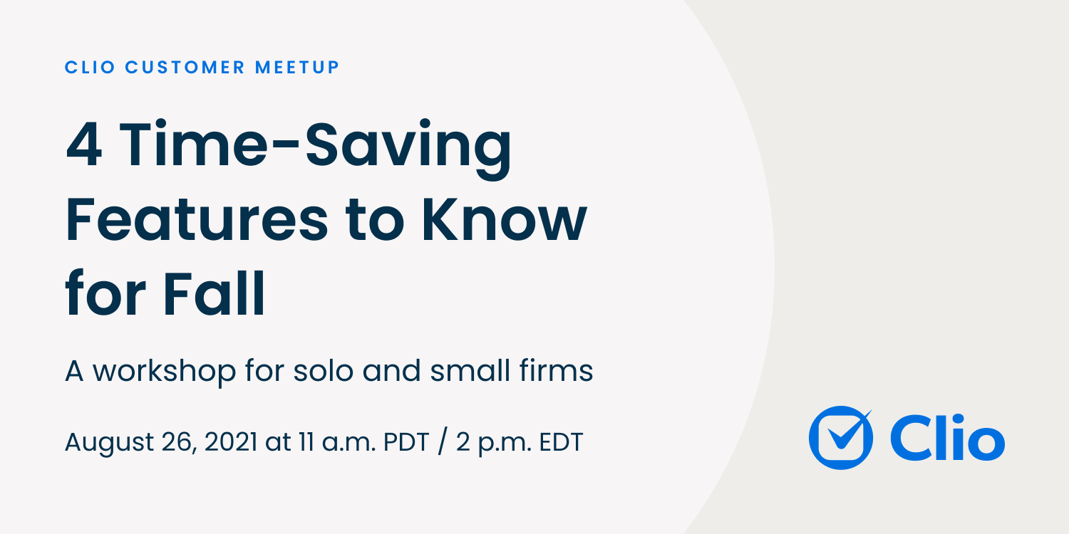 4 Time-Saving Features to Know for Fall | Clio