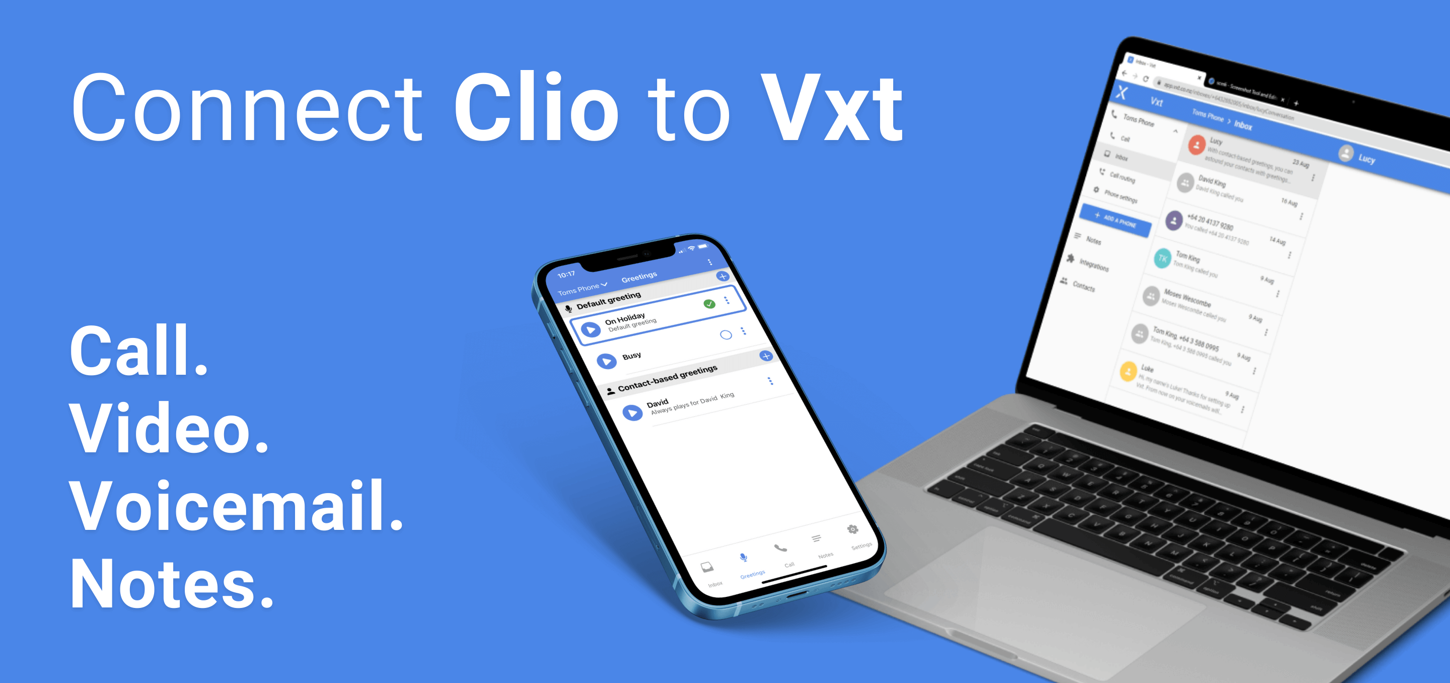 Vxt: Call, Video, Voicemail Integration for Clio | Clio