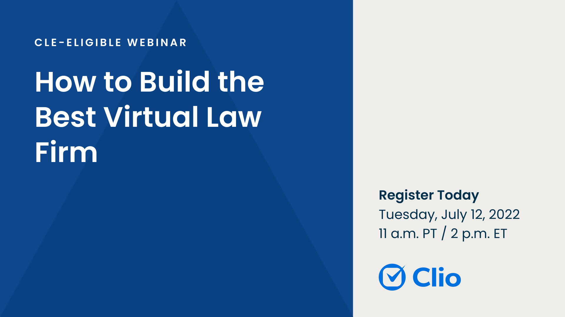 [CLE-Eligible Webinar] How to Build the Best Virtual Law Firm | Clio
