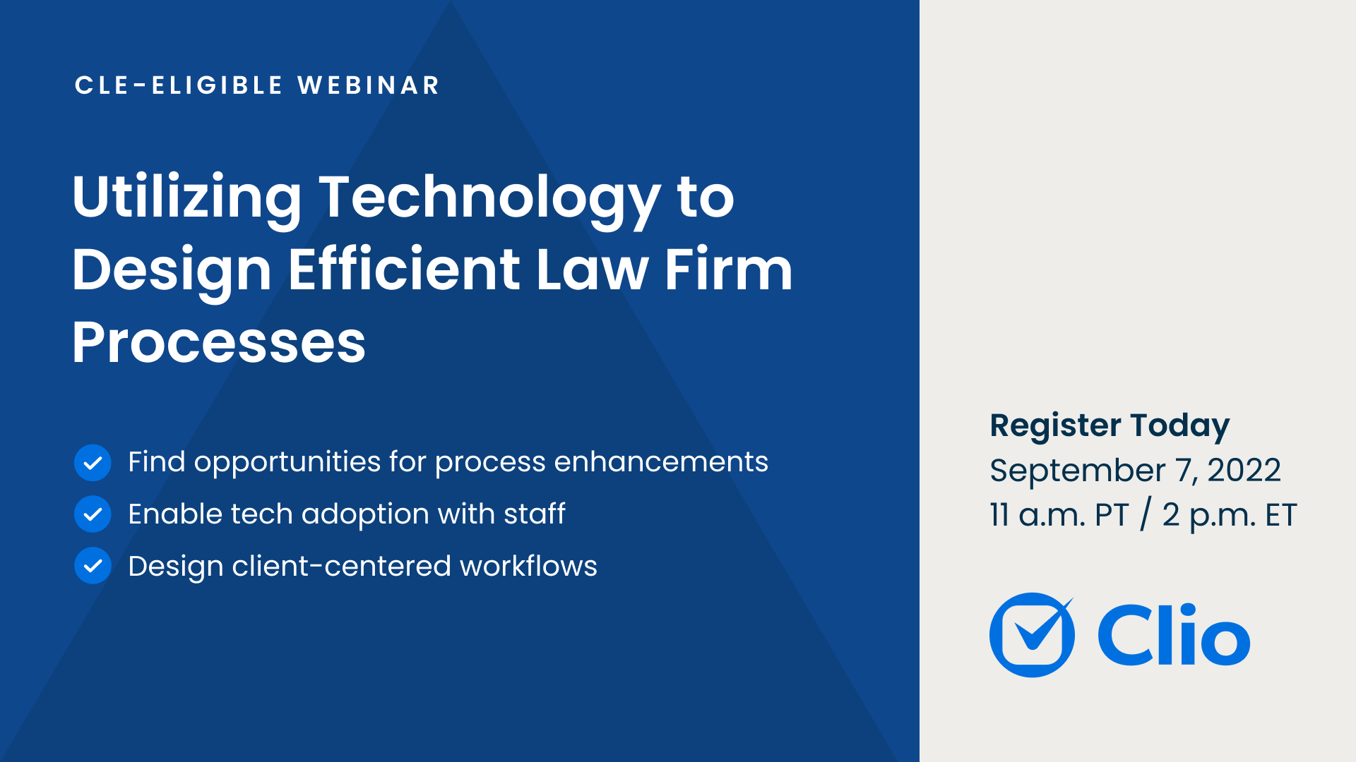 [CLE-Eligible Webinar] Utilizing Technology to Design Efficient Law ...