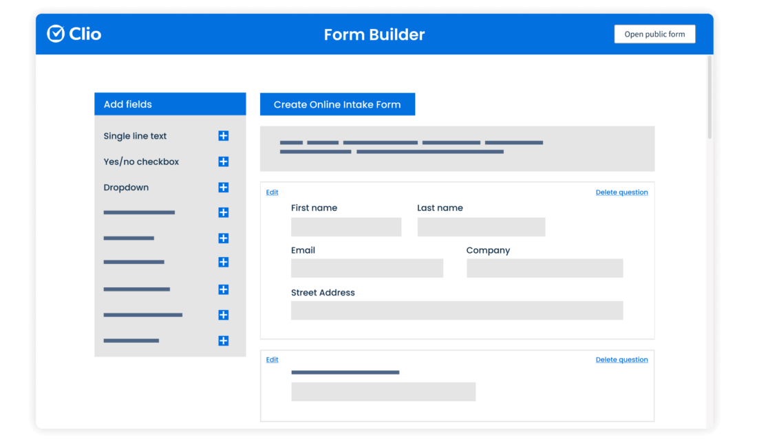 Legal Client Intake Software & Online Forms for Law Firms | Clio