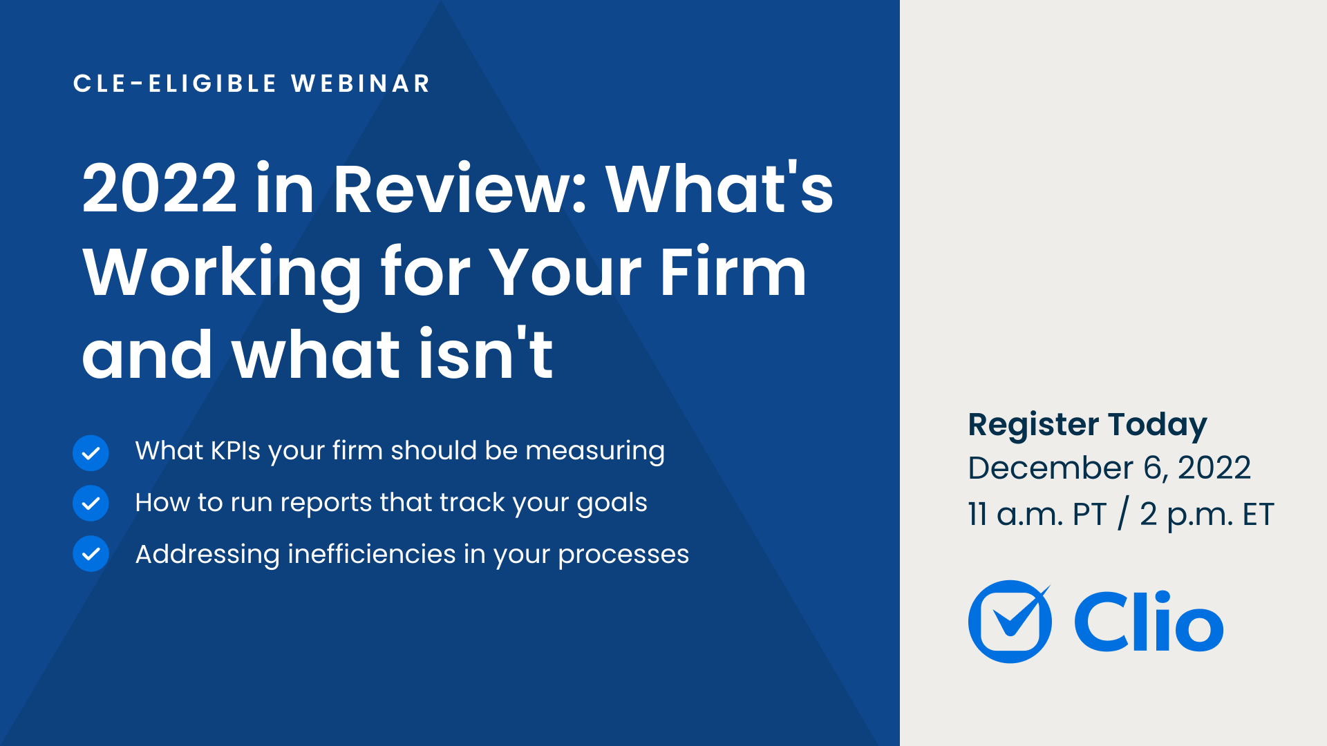 [CLE-Eligible Webinar] 2022 in Review: What's Working for Your Firm and ...