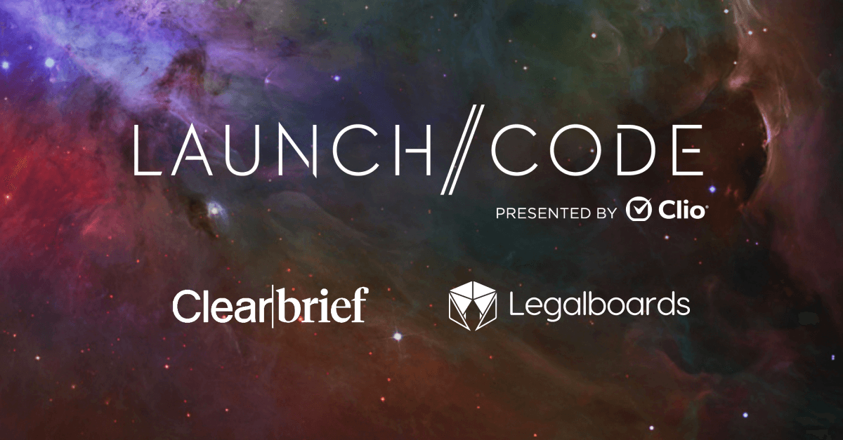 Clearbrief and Legalboards Win Clio’s 2022 Launch//Code Developer ...