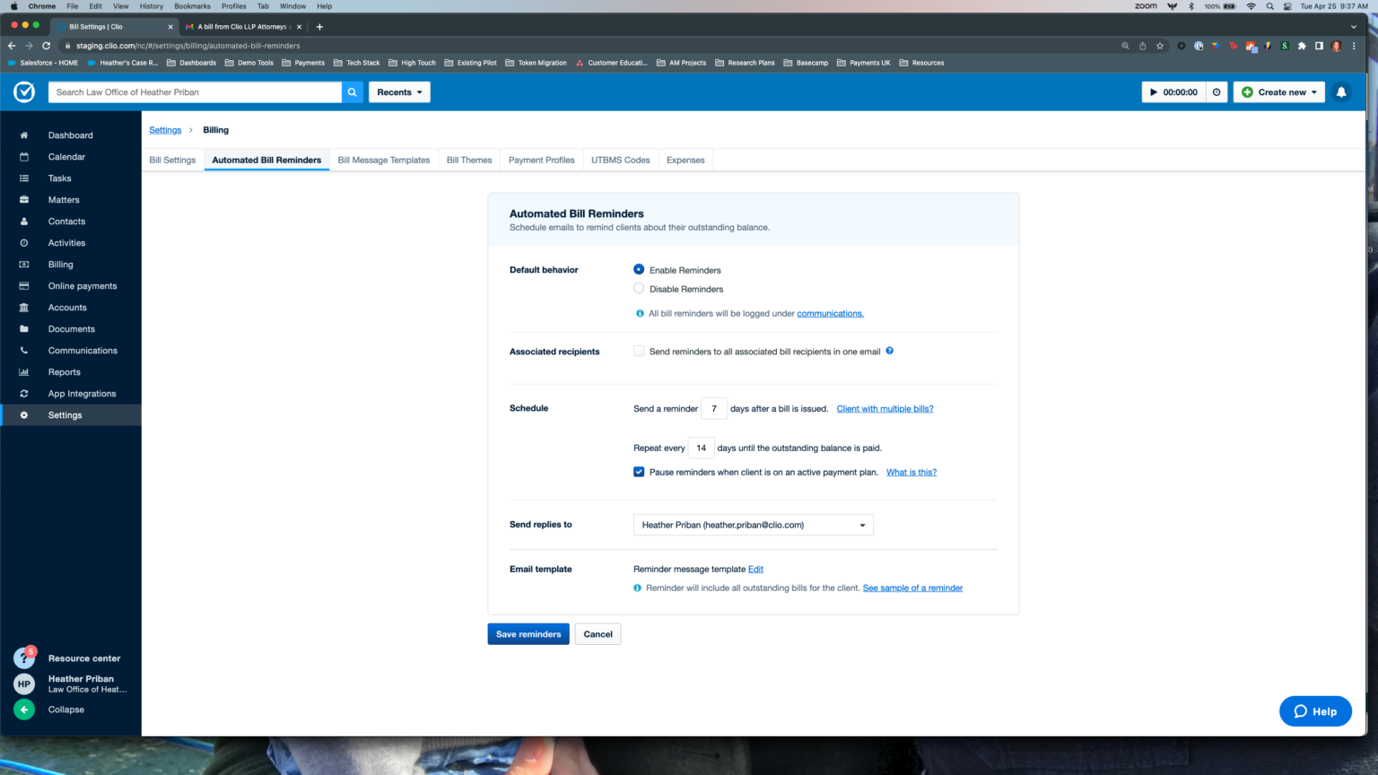 Legal Billing Template: Free Attorney Billing Template | Clio