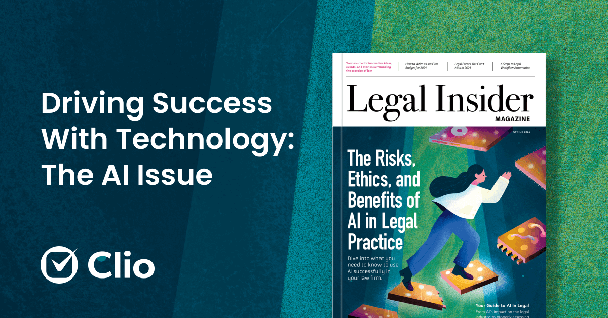 Legal Insider Magazine: The AI Issue | Clio