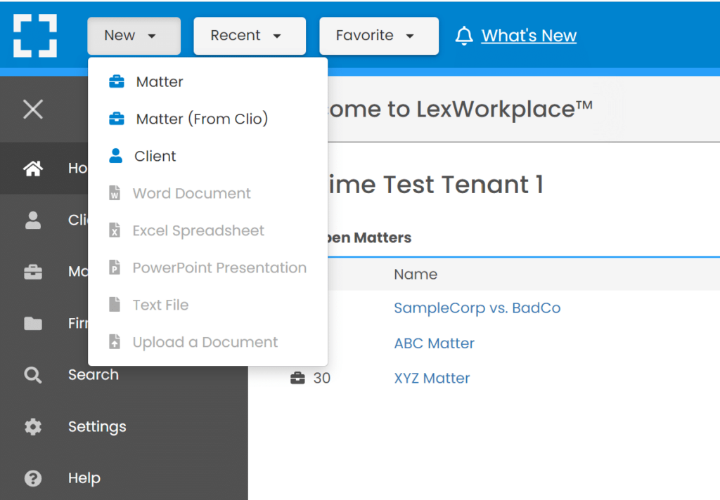 LexWorkplace Integration for Clio | Clio