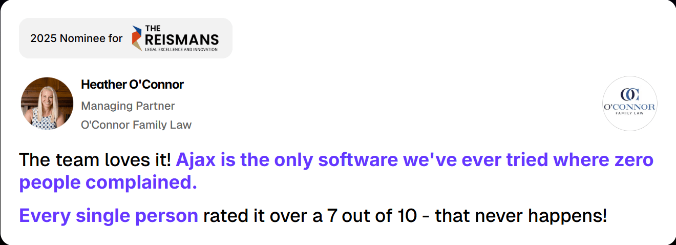 Ajax Integration for Clio | Clio