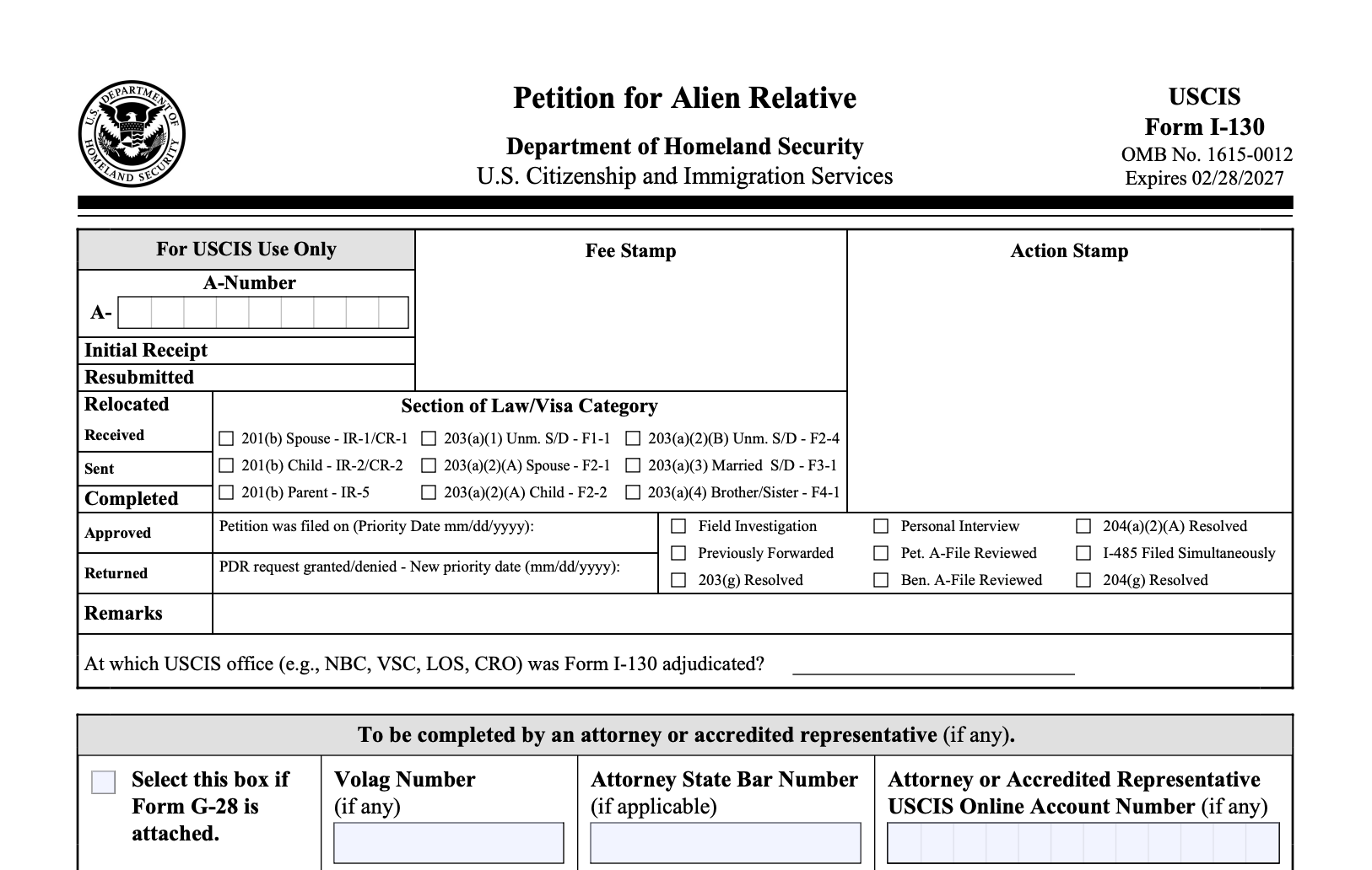 Lawyer’s Guide to Form I‑130: Petition for Alien Relative | Clio