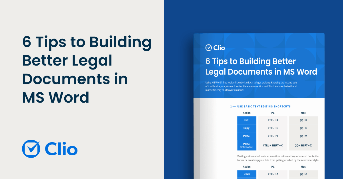 6 Tips to Building Better Legal Documents in MS Word | Clio
