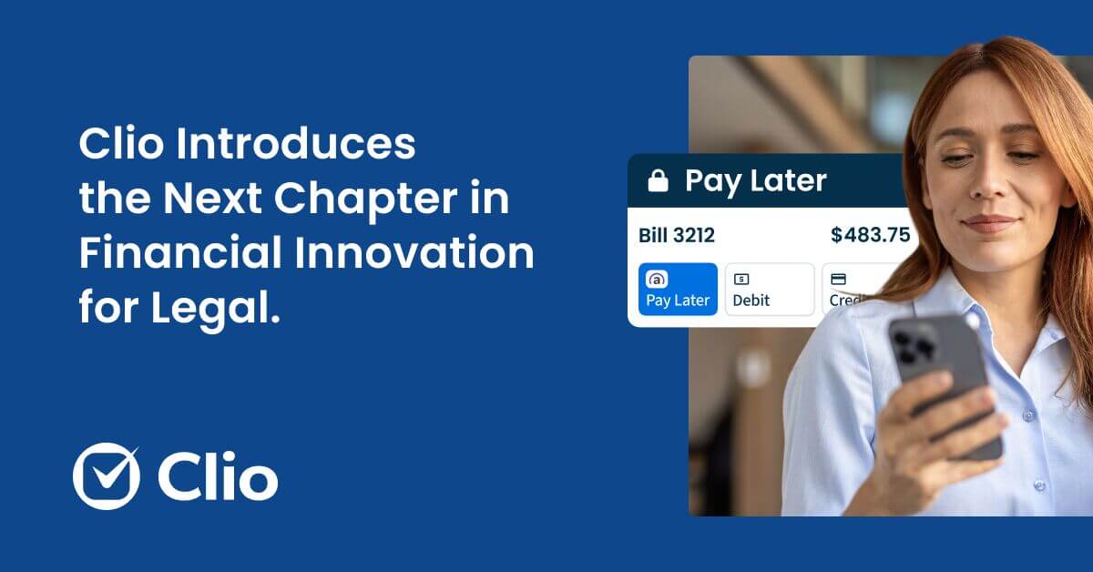 Clio Introduces the Next Chapter in Financial Innovation for Legal | Clio