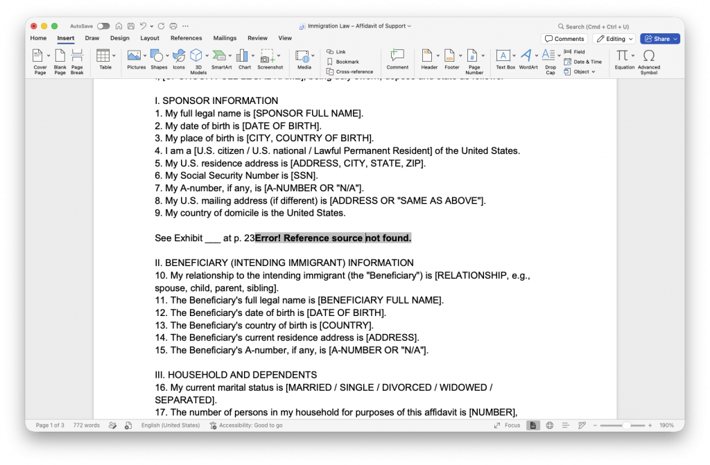 How to Create and Update Cross-References in Legal Word Documents | Clio